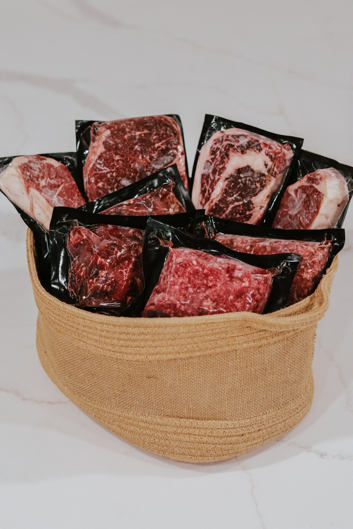 1911 Beef Sampler Box | Beef box with steak, kabob, and ground beef